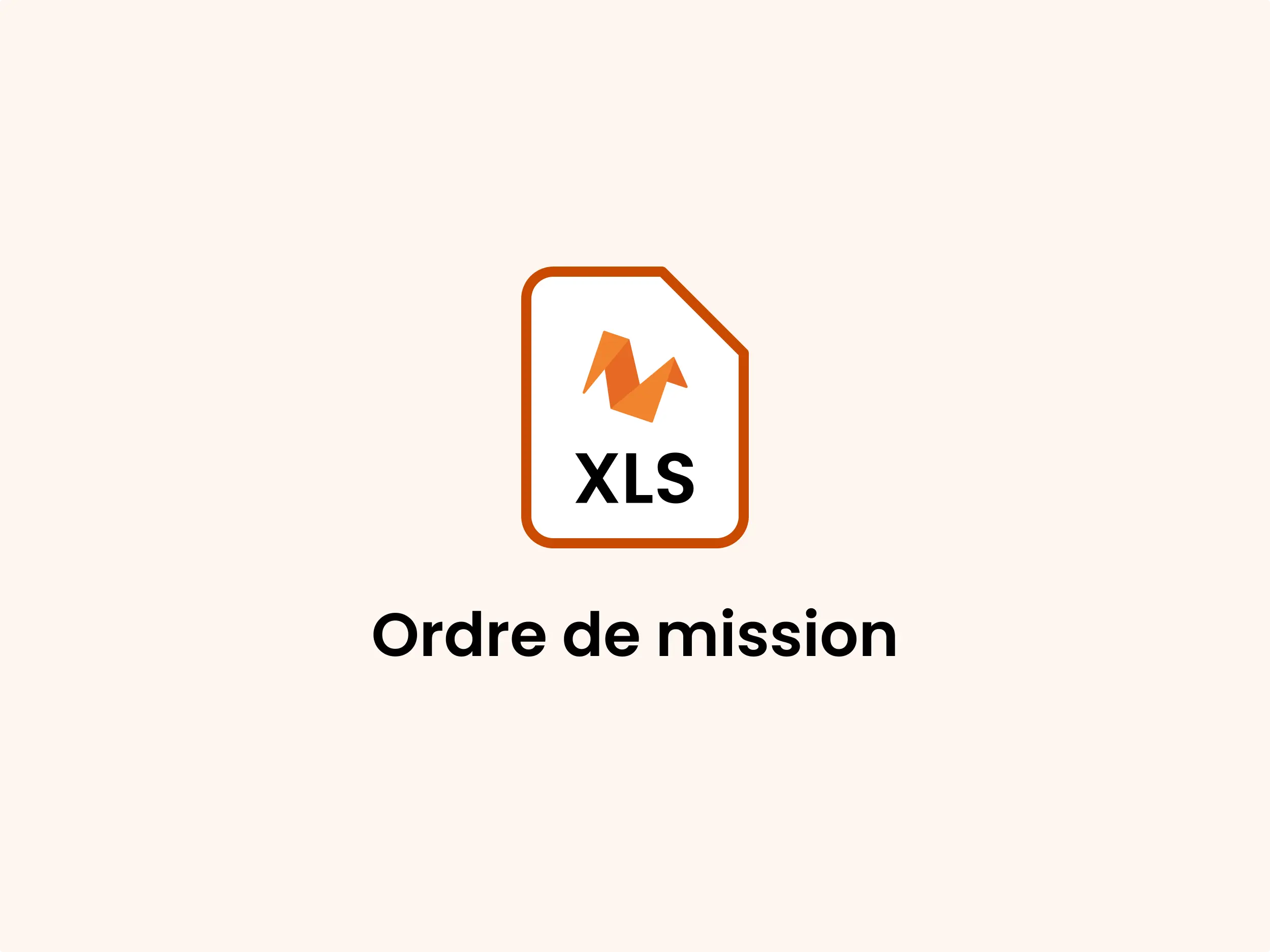 Modèle d'ordre de mission permanent et temporaire gratuit - N2F